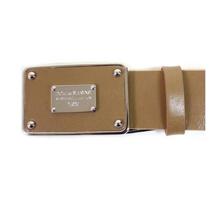 DOLCE&GABBANA(ドルチェ＆ガッバーナ) ロゴプレートバックルレザーベルト BC2600 A6439 80004 85cm 通販